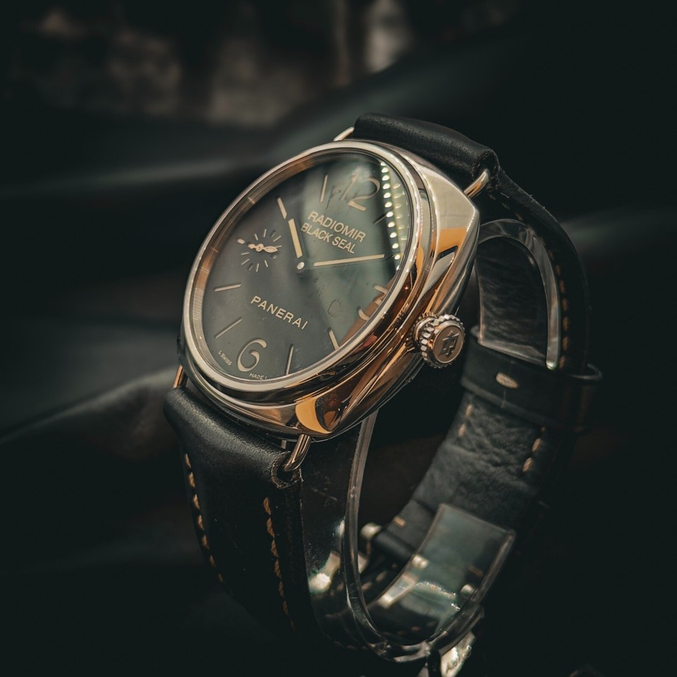 Panerai Radiomir Black Seal Steel 45mm Manual Watch PAM 183 extra ...