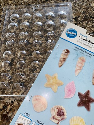 2 Seashell Candy Molds, Wilton Plus Life Of The Party Mini Starfish ...