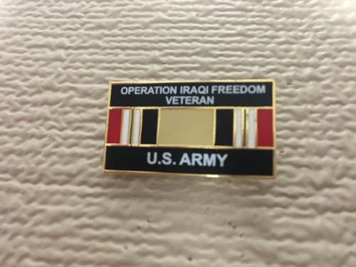US ARMY IRAQI FREEDOM VETERAN HAT PIN | eBay