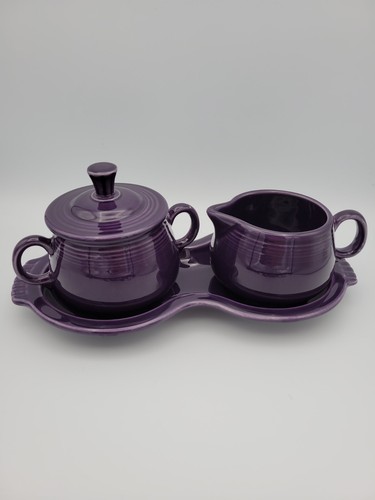 FIESTA Plum Cream & Sugar Set HLC complete 4pc set | eBay