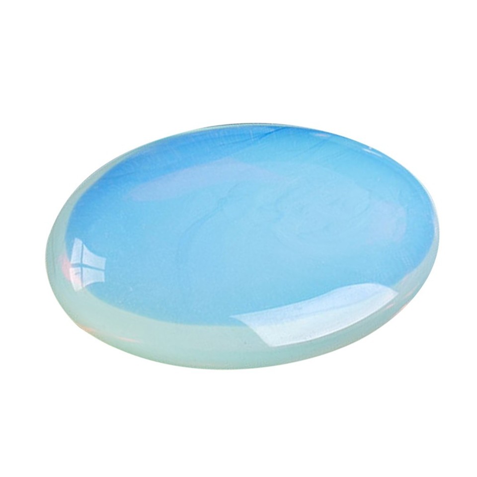 Desktop Crystal Stone Adornment Crystal Statue Ornament Oval Shape ...