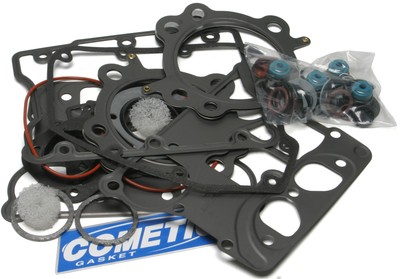 Cometic Top End Gasket Kit Standard Bore and Hat-Style Valve Stem Seals ...