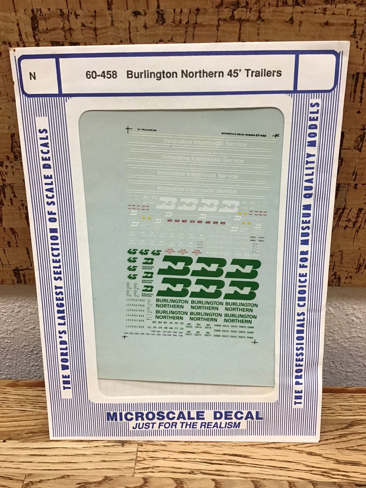 Microscale Decals N Scale 60-458: Burlington Northern 45’ Trailers | eBay