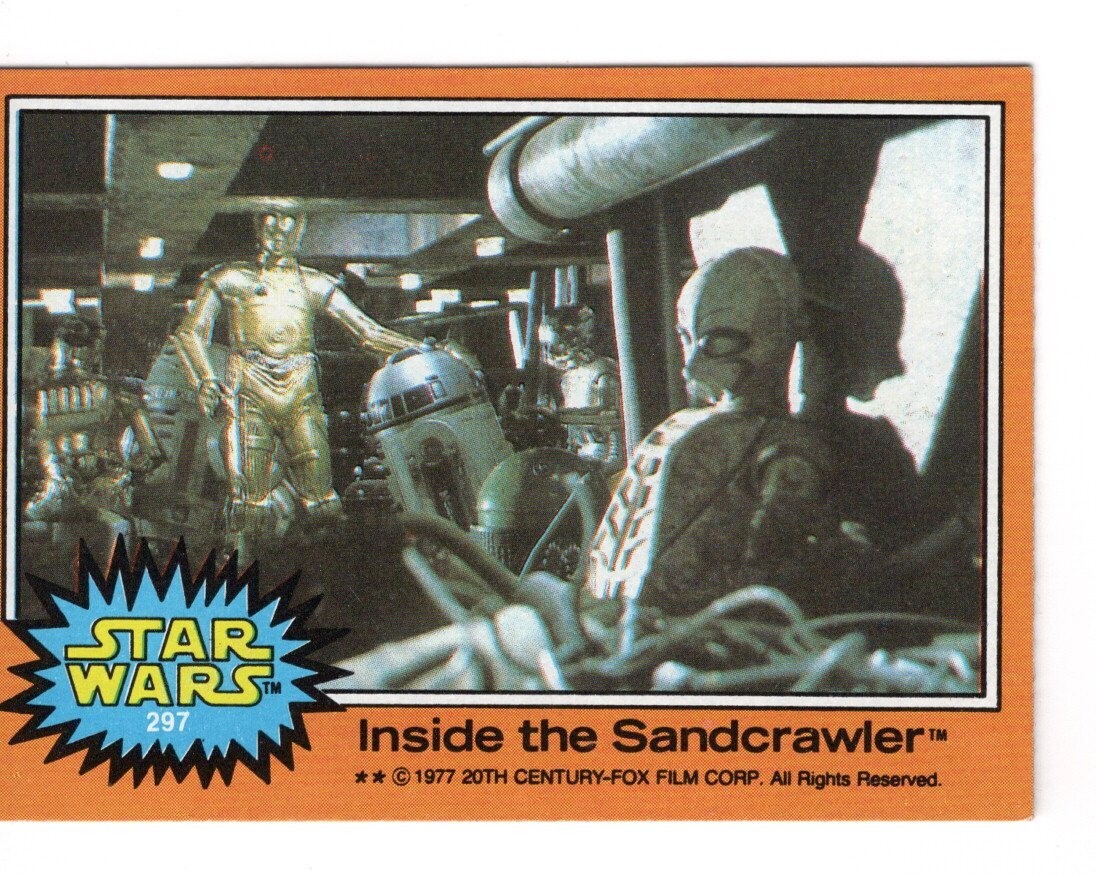 1977 STAR WARS CARD 297 INSIDE THE SANDCRAWLER | eBay