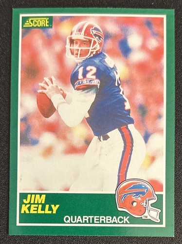 1989 Score Jim Kelly Football Card #223 Bills QB O/C VG | eBay