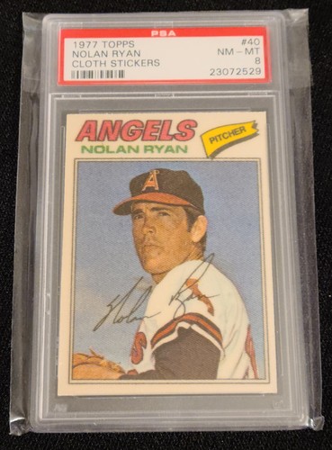 1977 Topps Cloth Sticker #40 Nolan Ryan PSA 8 | eBay
