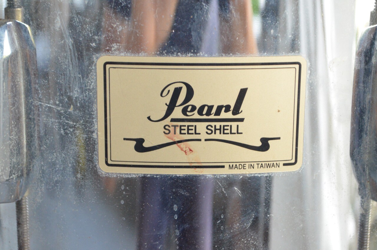 Vintage PEARL Export Series Silver Drum Set. 5 Piece | eBay