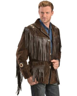 Men’s Western Cowboy Style Jacket Men’s Suede Leather Jacket Men’s ...