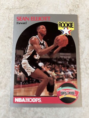 1990-91 NBA Hoops #267 Sean Elliott RC Rookie San Antonio Spurs | eBay