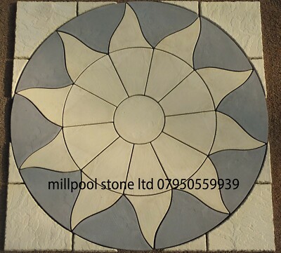 1.8m Paving Sun Circle Sq Off Slabs stones garden patio [Delivery ...
