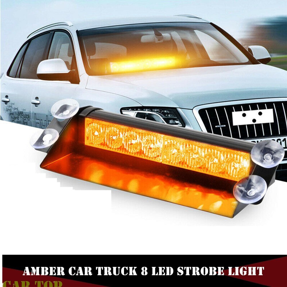Emergency Vehicle Amber Warning Lights