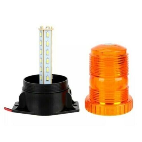 LED Flashing Beacon Strobe Light X2 Forklift Truck Digger For JCB ...