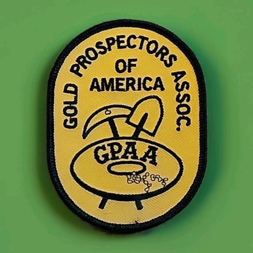 GOLD PROSPECTORS OF AMERICA ASSOC Patch GPAA Badge 4.25" Tall , Free ...