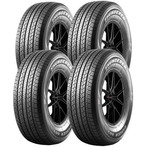 (QTY 4) 285/45R22 Thunderer Ranger 007 R601 114H XL Black Wall Tires | eBay