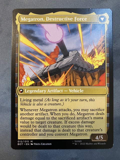 MTG Megatron, Tyrant // Megatron, Destructive Force Transformers 012/ ...