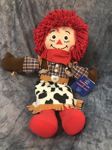 Raggedy Ann Cowgirl 15" Ragdoll Applause Western Doll With Tag for sale ...