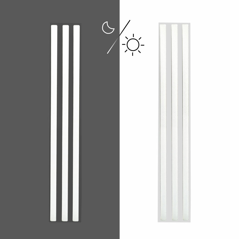3D Adhesive Strips Stripes Reflective, White | eBay