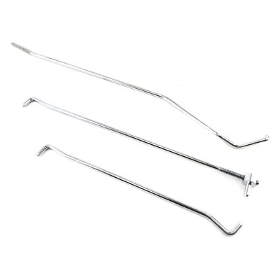 67-68 Ford Mustang Door Lock Rod 3pc Set For Left Hand LH Driver Side ...