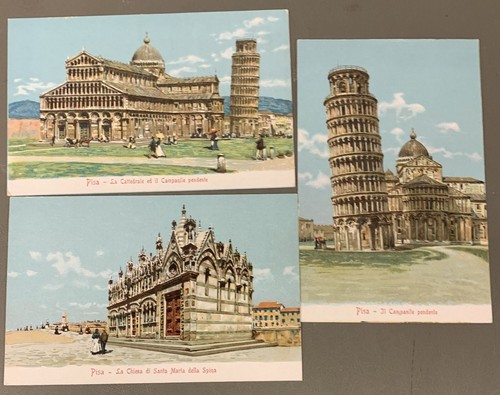 # T5466 PISA, ITALY POSTCARD LOT, 3 DIF. CARDS | eBay
