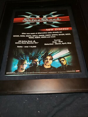 Spineshank New Disease Rare Original Radio Promo Poster Ad Framed! | eBay