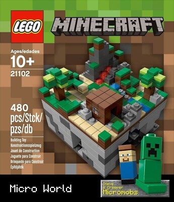 LEGO 21102 Minecraft Micro World 1st Minecraft Set Produced Sealed ...