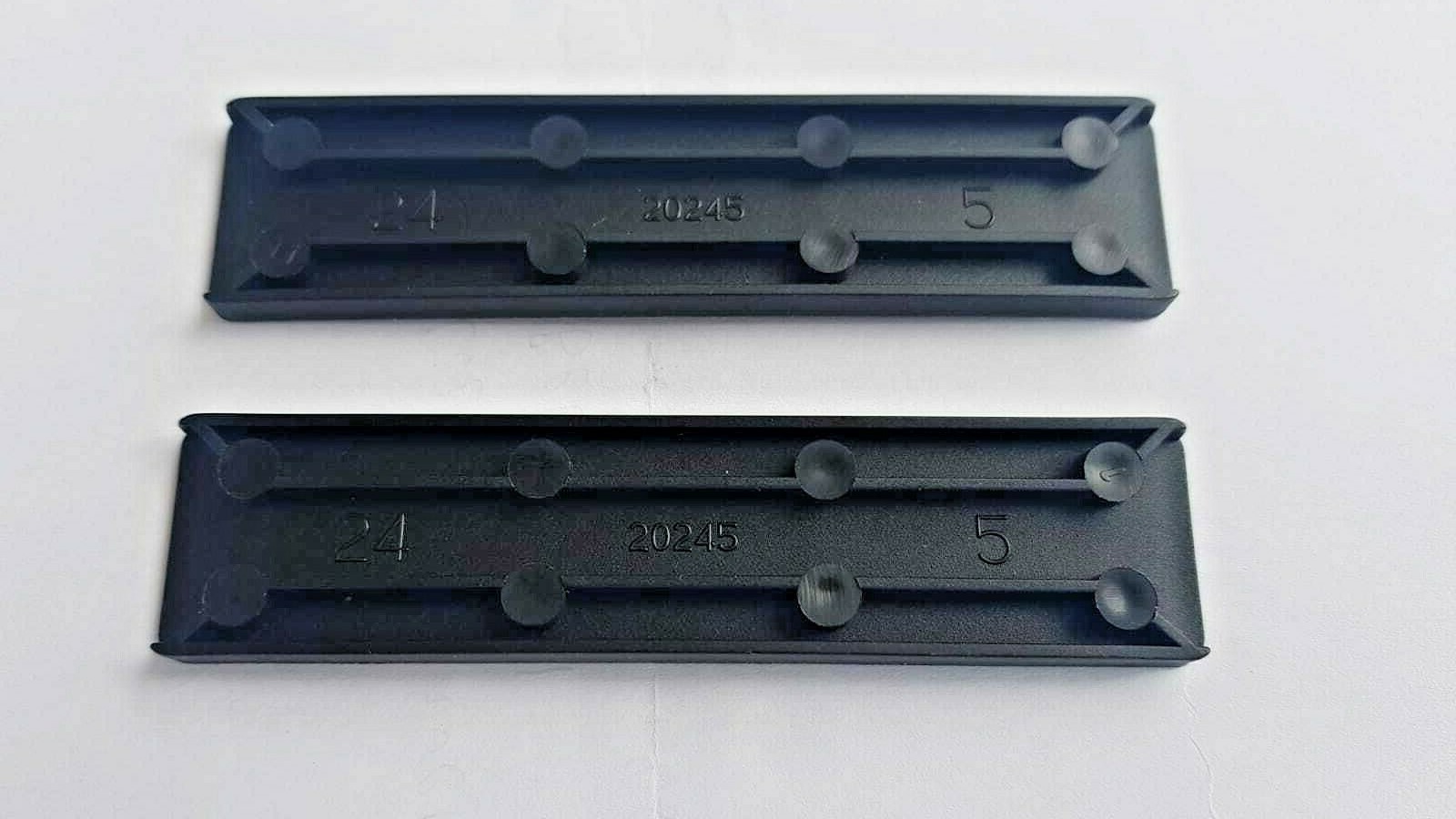 2 UPVC Plastic Bridge Channel Packer Window Door Glass Glazing 24mmwide ...