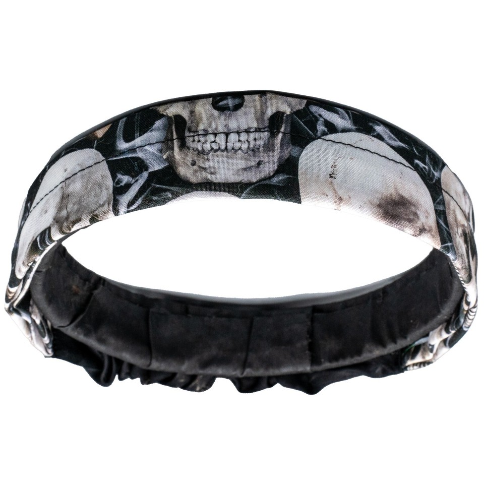 Skull Smoke Ladies headband hairband head hair wrap band yoga Gothic ...