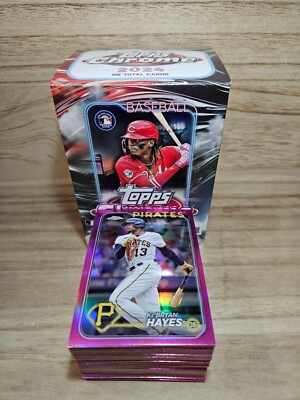 2024 Topps Chrome Baseball Pink Refractors - You Pick - Complete Your ...