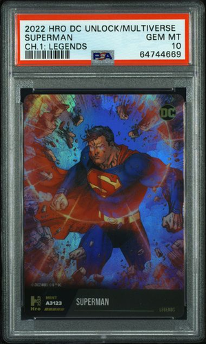 2022 HRO LEGENDS SUPERMAN PSA 10 CHAPTER 1 *LOW POP* Card Only