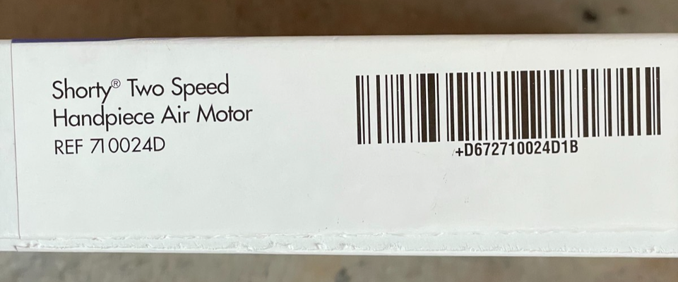 MIDWEST Shorty Air Motor Two-Speed 4 hole 710024D Dental Handpiece ...