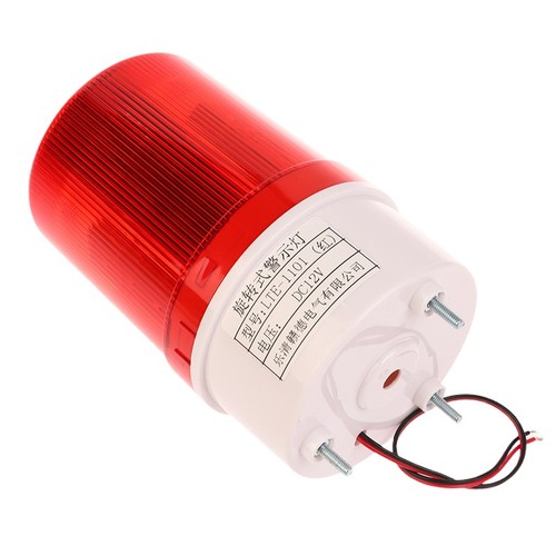 1 Piece 12V LED Strobe Signal Warning Buzzer Light Security Alarm 220V ...