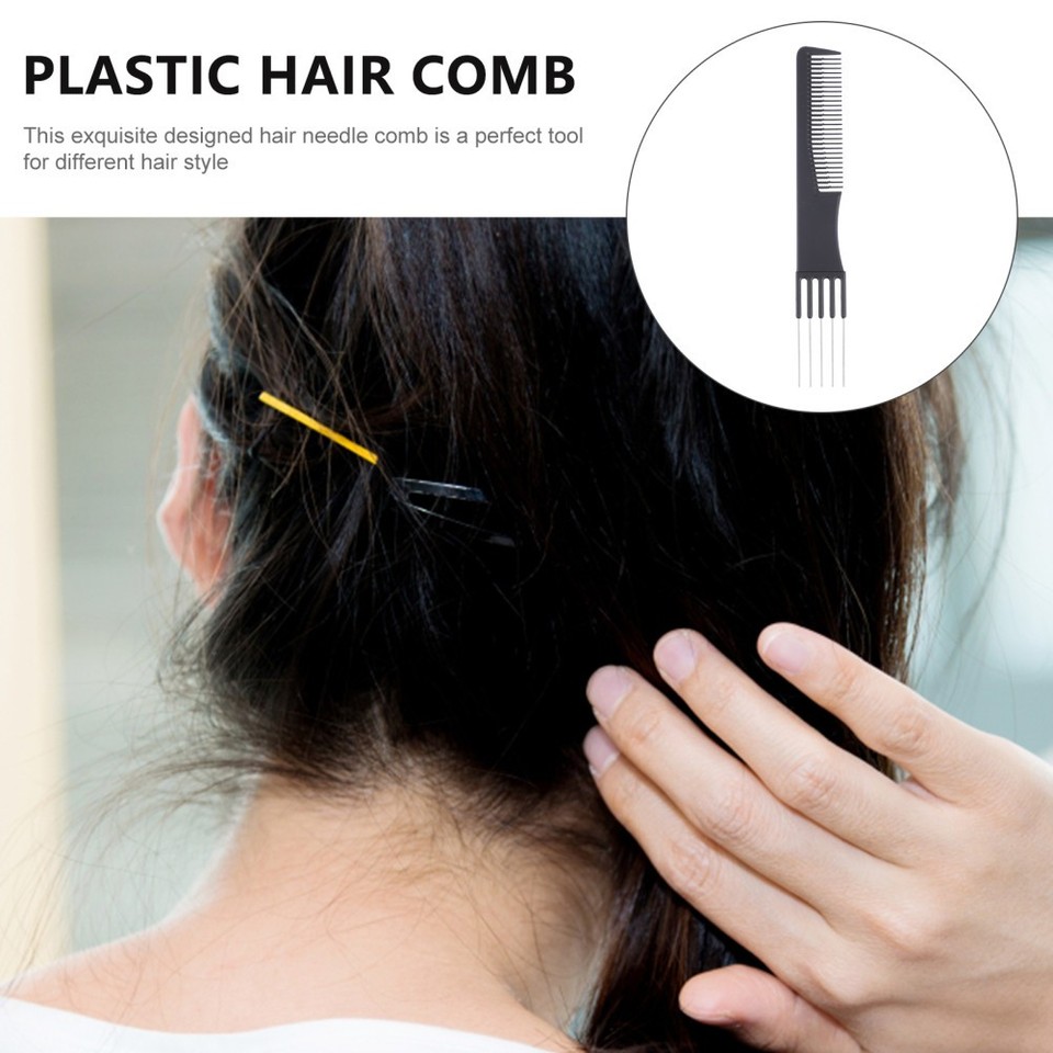 6 pcs Steel Needle Fork Combs Corrugated Hair Style Combs Hair Insert ...
