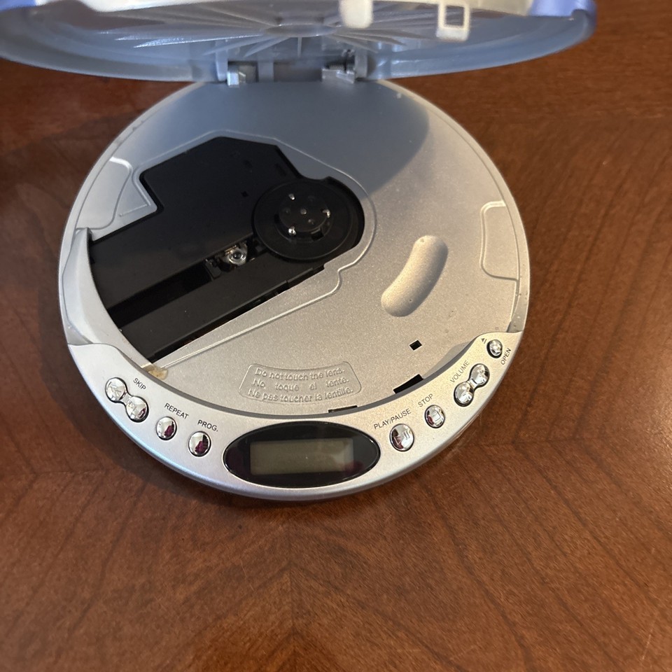 Vintage Compact Disc Player With Earphones And Case | eBay