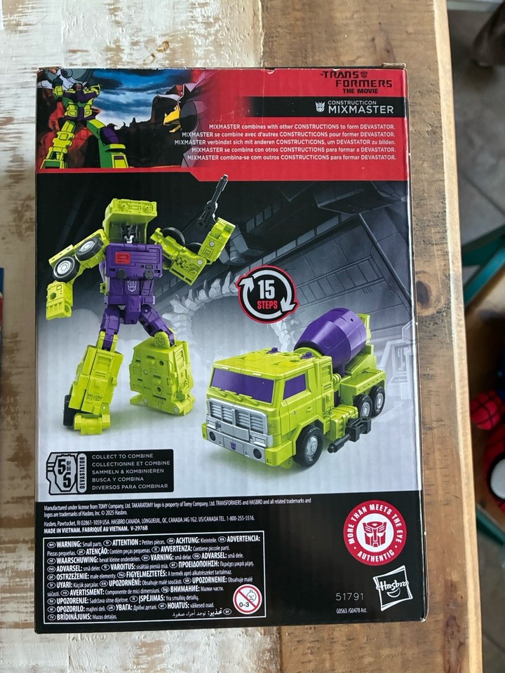 HASBRO TRANSFORMERS STUDIO SERIES 1986 CONSTRUCTICON MIXMASTER ACTION ...