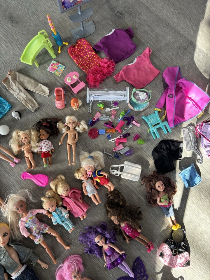 Vintage Mattel Barbie 60s 90s and Chelsea & Friends Doll Lot Few Misc ...