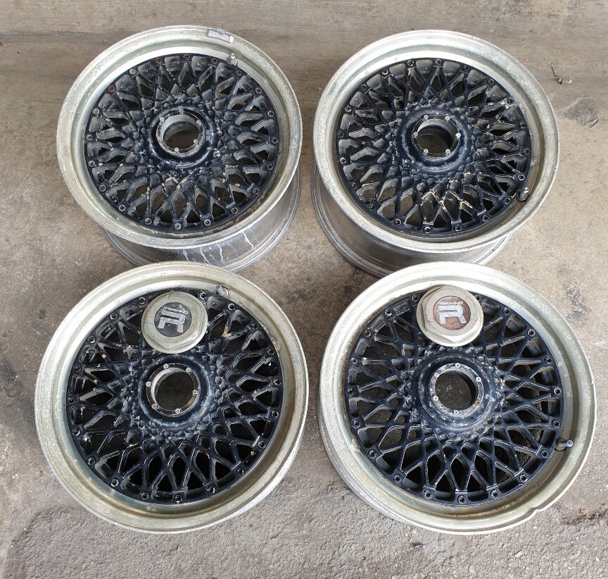 JDM Hayashi Techno R Mesh 15" Rims Wheels | 15" | 6.5" | 4x114.3X4 ...