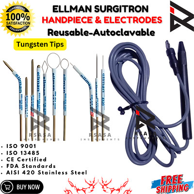Ellman Surgitron Handpiece & Electrodes CE Certified Autoclavable ...