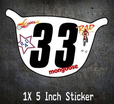 1x 5in RAD Racing Cru Jones logo sticker decal 1980s BMX racing GT DYNO ...