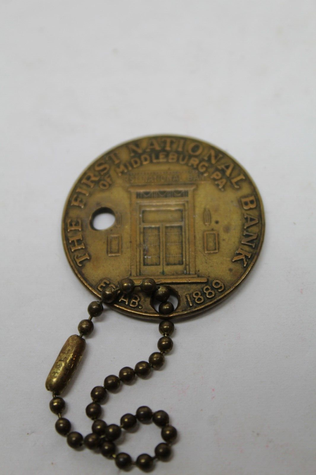 1949 1st First National Bank of Middleburg PA Security Key Chain ID | eBay
