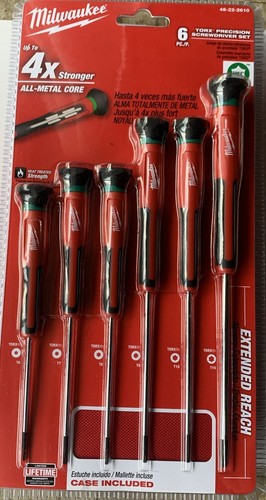 Milwaukee 48-22-2610 6 PC TORX® Precision Screwdriver Set w/ Case | eBay