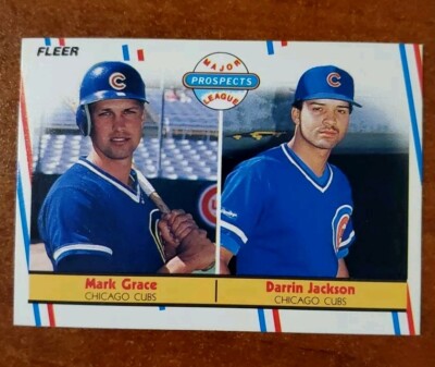 1988 Fleer Mark Grace Rookie Chicago Cubs #641 HOF | eBay