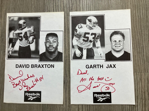 2 - NFL Arizona Cardinals Garth Jax David Braxton Autographed Photo ...