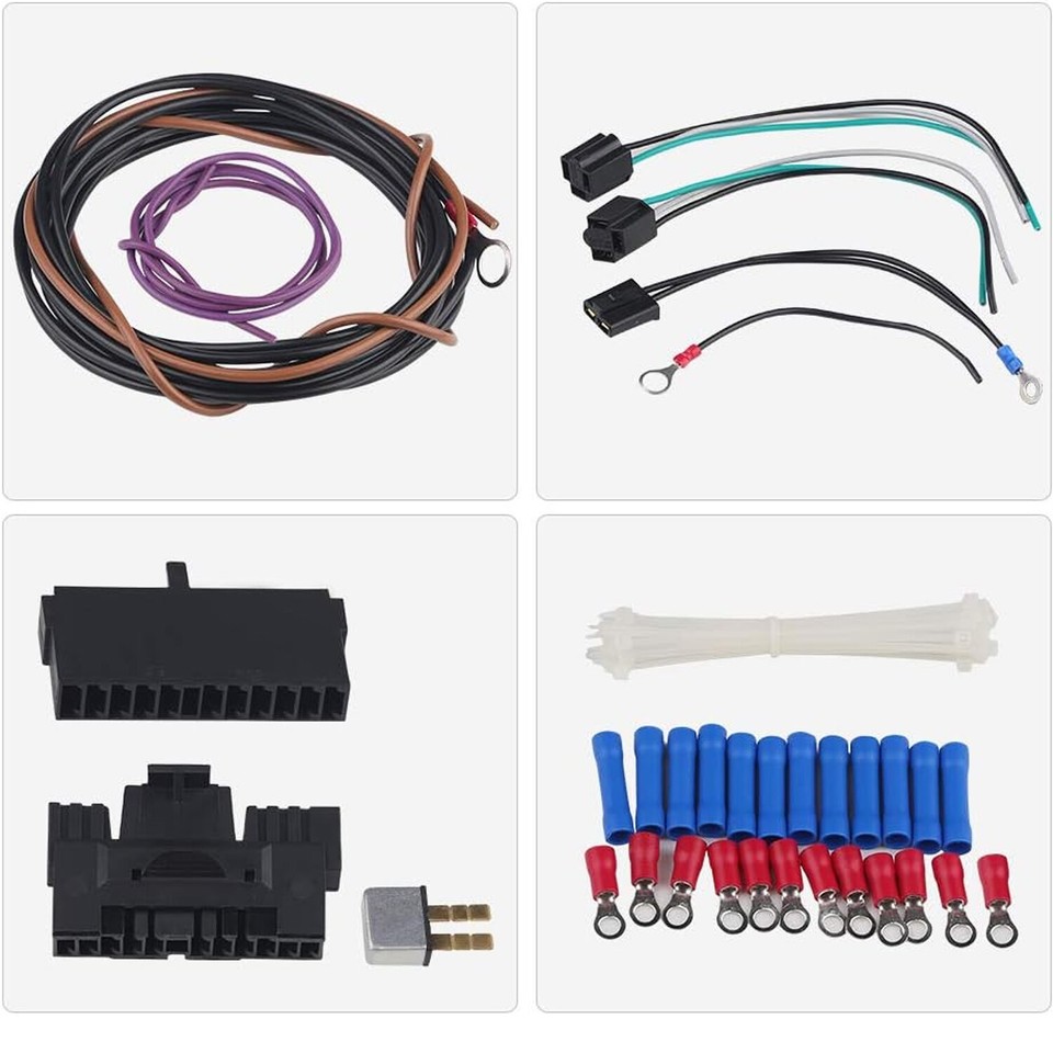 21 Circuit Wiring Harness Kit, 18 fuses Wire Harness For GM Chevy Ford ...