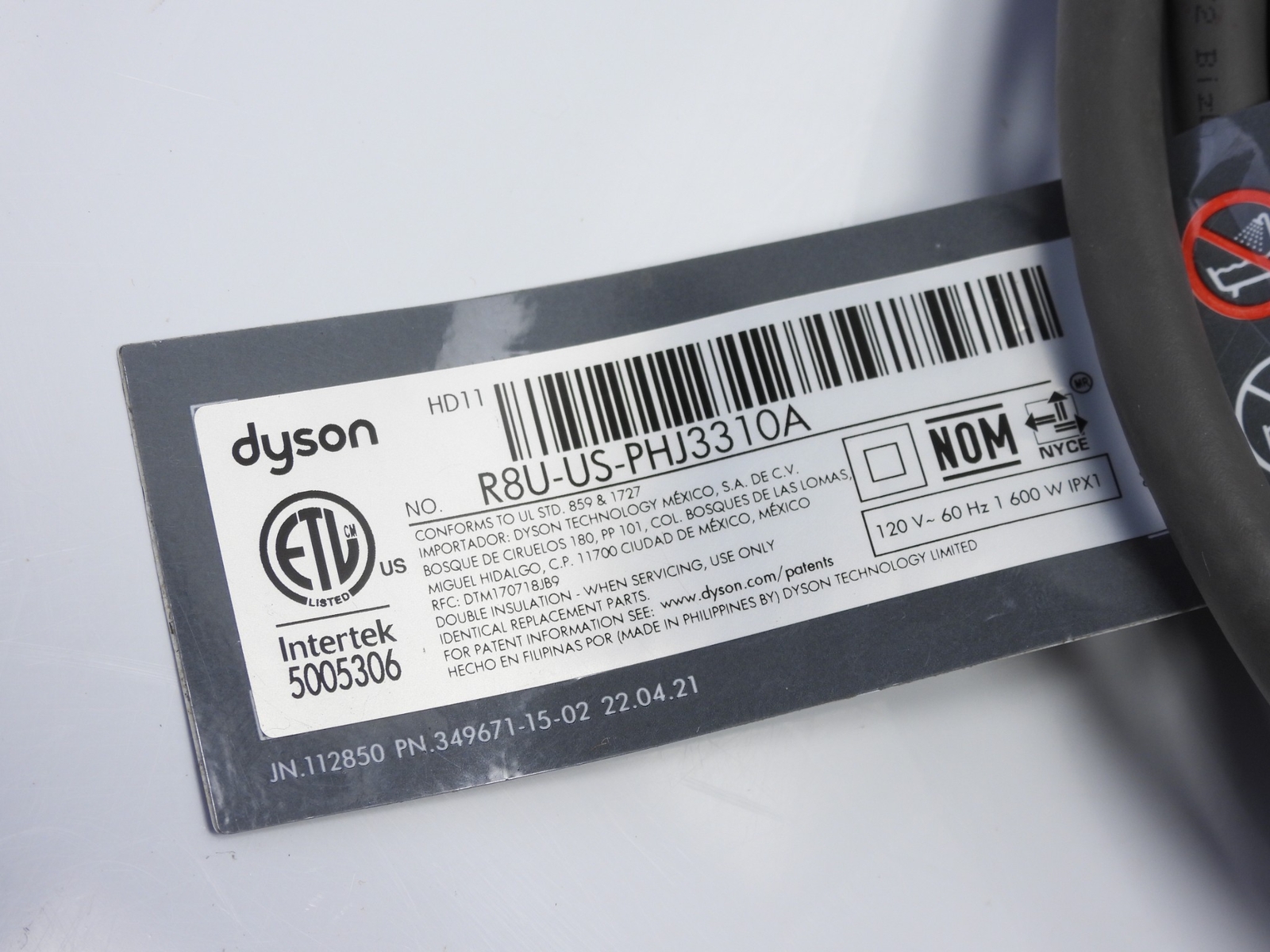 Dyson Supersonic HD11 1600W Hair Dryer (Nickel Silver) for sale online ...