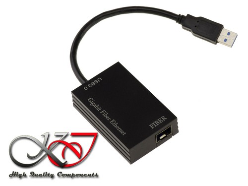 Carte Réseau Ethernet Fibre USB GIgabit 1 PORTS SFP - USB3 5G - REALTEK ...