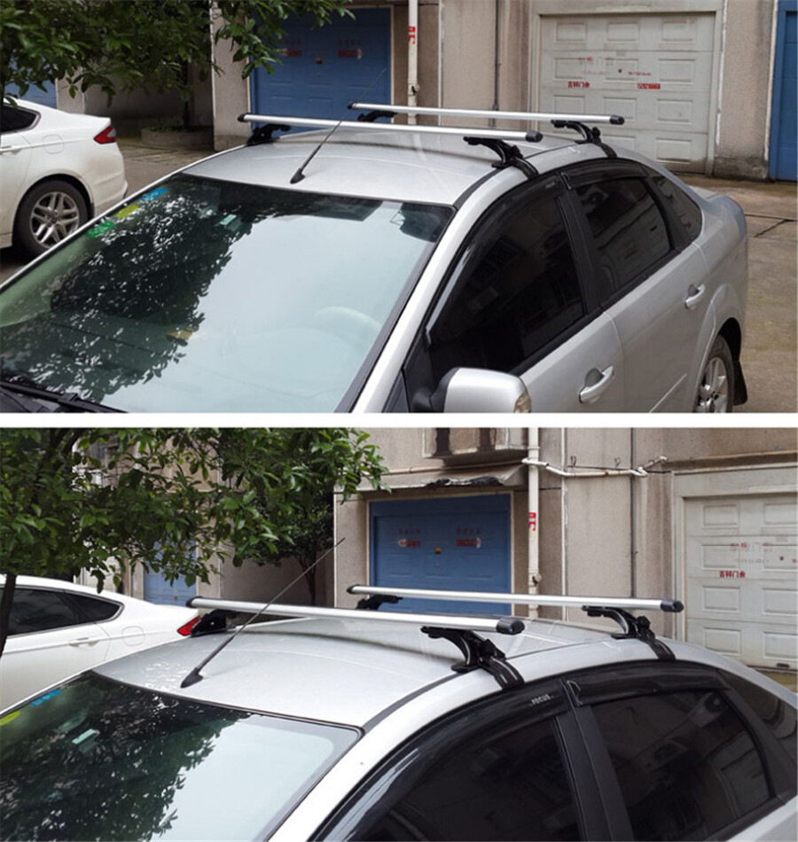 2PCS 48" Top Roof Rack Cross Bars Luggage Width Adjustable Travel ...