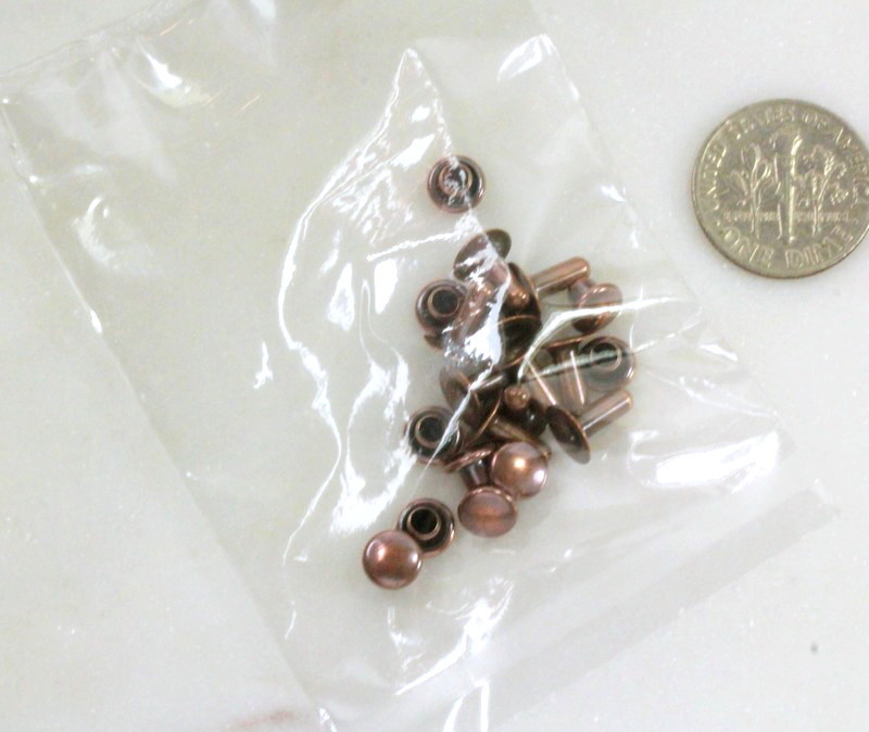 TierraCast Compression Rivets, 6mm, Copper Plated Brass, Leather, 10 ...
