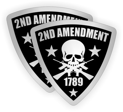 2nd Amendment Hard Hat Stickers | Motorcycle Helmet Decals | USA Labels ...