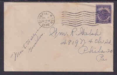 Monrad Wallgren (1891-1961), Washington Governor & Senator, signed 1946 ...