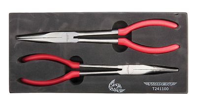 Trident Tools Long Nose Pliers Set 280mm 1 x Straight, 1 x 45° Bent ...
